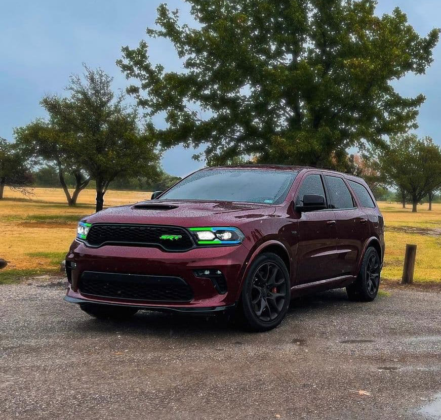 Red Halo Headlights Durango 2014+ Dodge Durango Custom Headlights