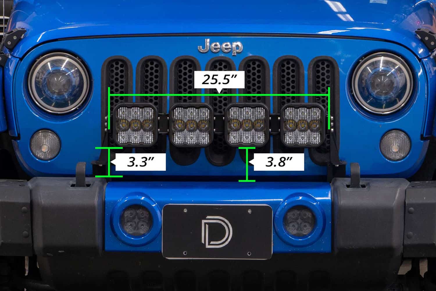 Stage Series Grille Bracket Kit for 2007-2018 Jeep JK Wrangler – Speed ...