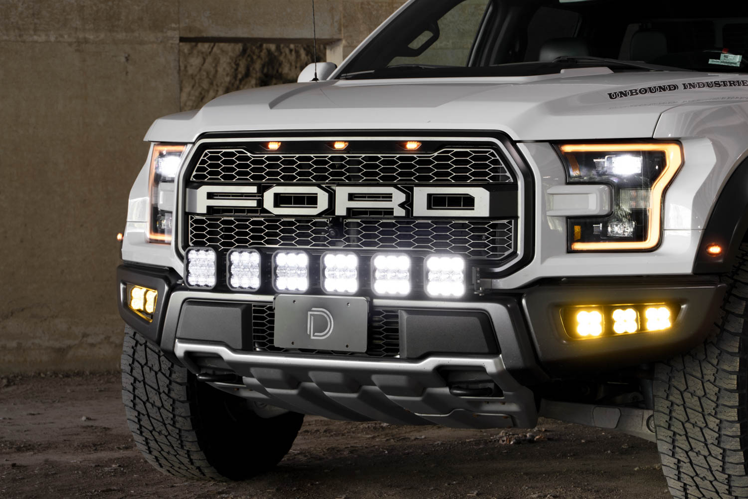 SS5 Grille CrossLink Lightbar Kit for 2017-2020 Ford Raptor Pro Yellow ...